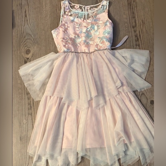 Rare Editions | Dresses | Rare Editions Pink And Blue Floral Dress ...